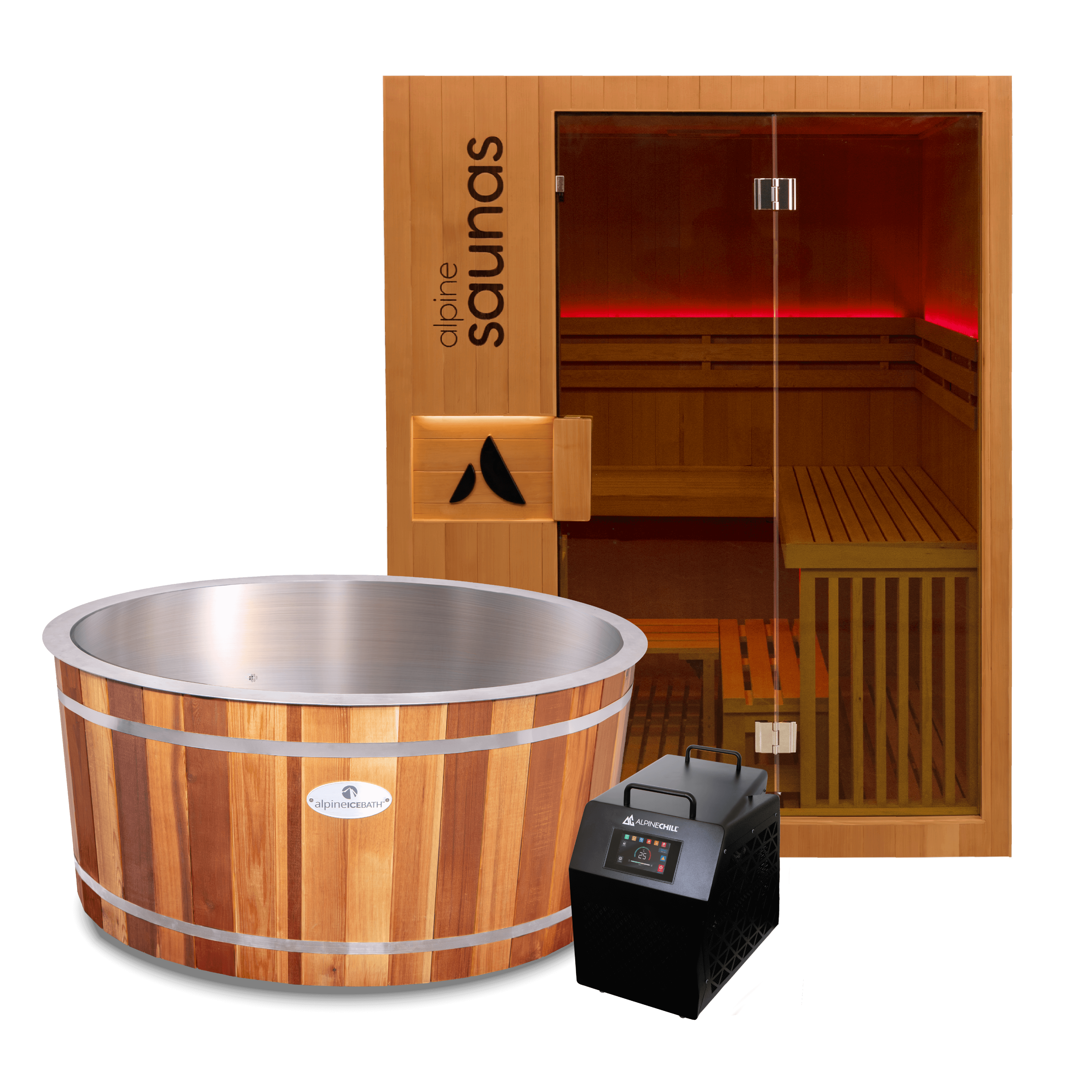 Athens Sauna + Apollo Ice Bath Combo | Sauna & Cold Plunge | Alpine ...