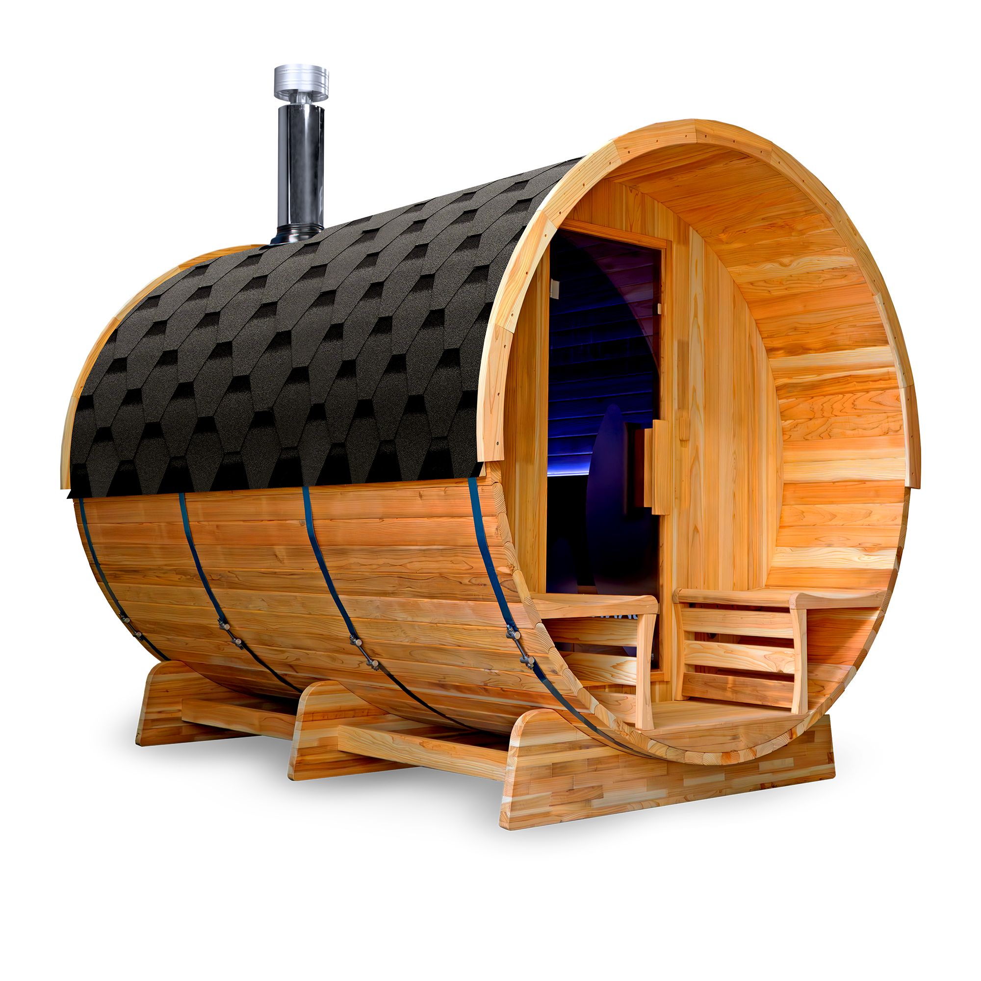 Wood-Fired Vista XL | 6-8 Person Cedar Sauna | Alpine Spas™ NZ